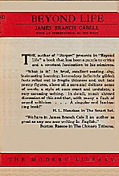 James Branch Cabell in the Modern Library